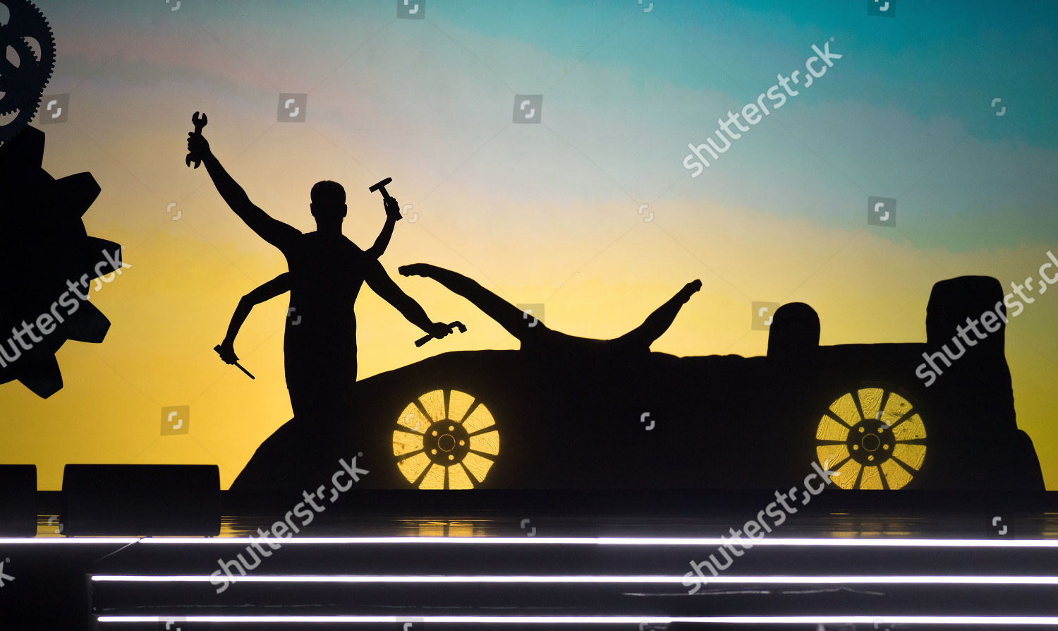Attraction Shadow Theatre Dance Group Performs Editorial Stock Photo ...
