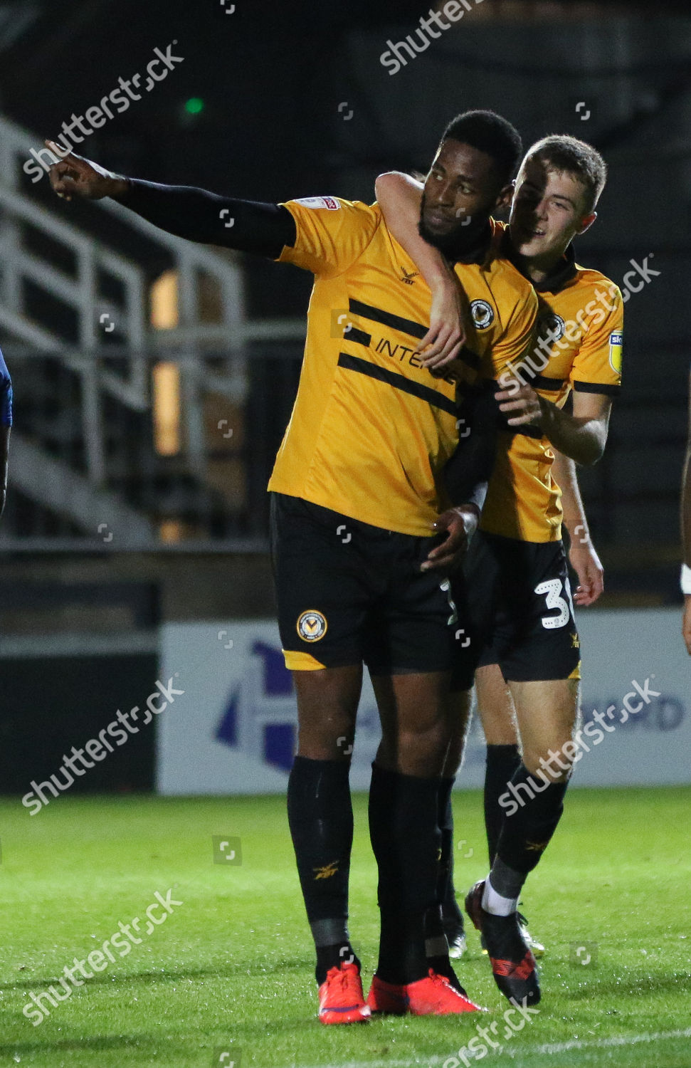 Jamille Matt Newport County Celebrates Lewis Editorial Stock Photo ...