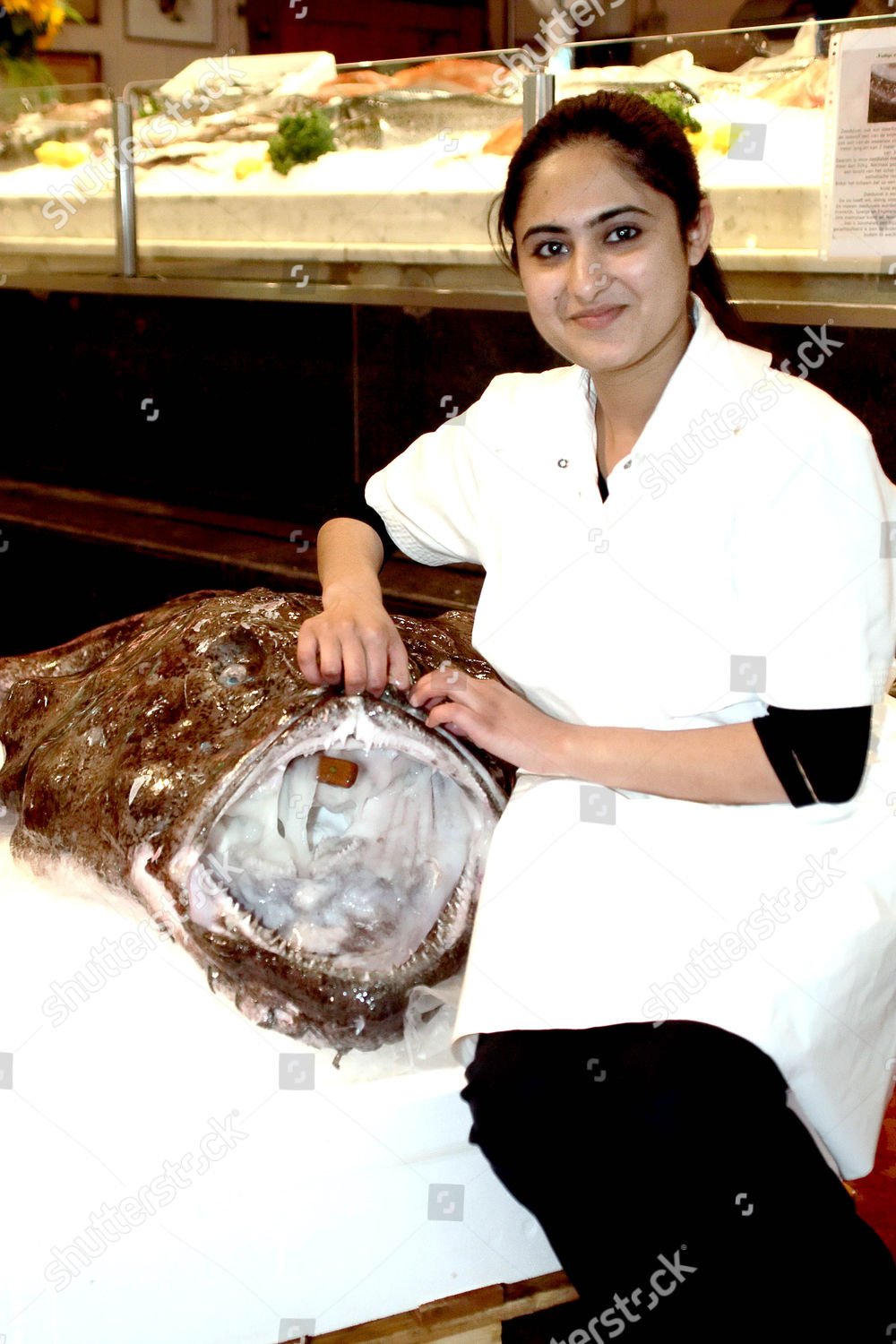 Giant Lophius Called Monkfish Goosefish Fishingfrog Editorial Stock ...