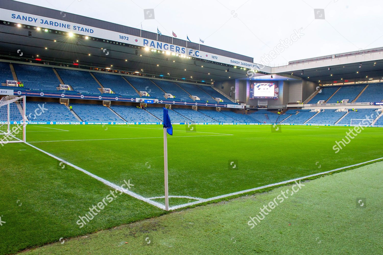 General View Inside Ibrox Stadium Before Editorial Stock Photo - Stock ...