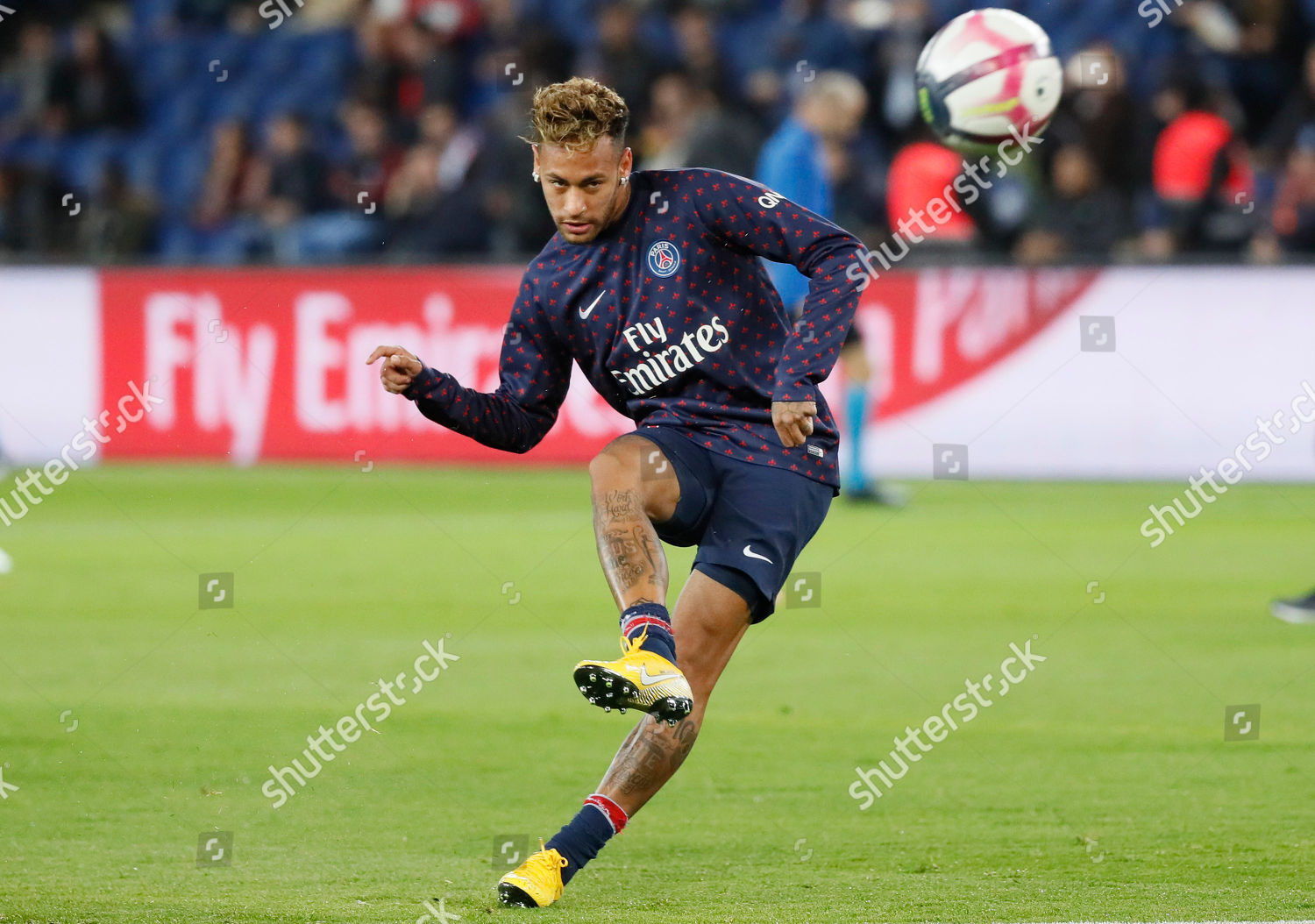 NEYMAR PARIS SAINT GERMAIN WARMS BEFORE Editorial Stock Photo - Stock ...