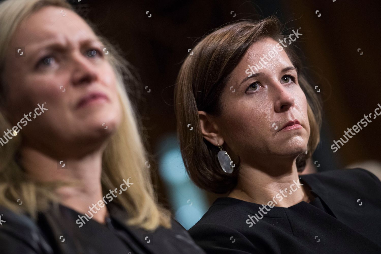 Ashley Kavanaugh Listens Her Husband Judge Editorial Stock Photo ...