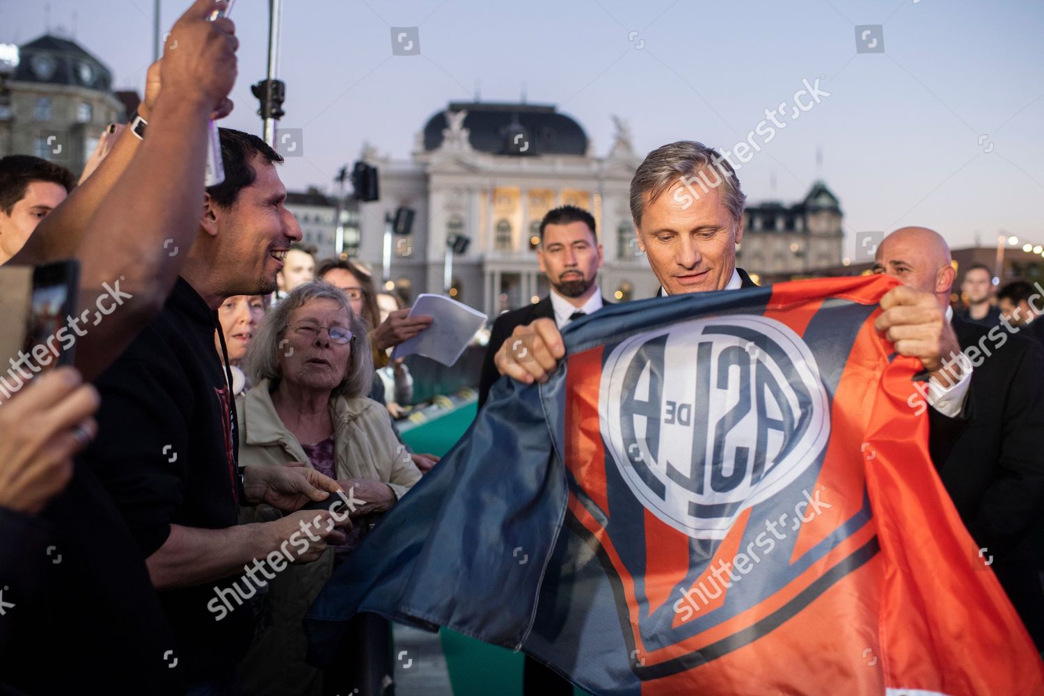 Danishamerican Viggo Mortensen C Poses Flag Editorial Stock Photo ...