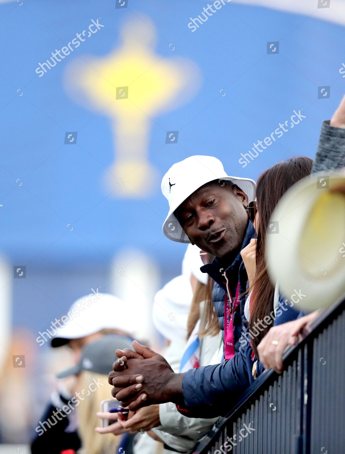 Celebrity Usa Fan Michael Jordan Looks Editorial Stock Photo - Stock ...