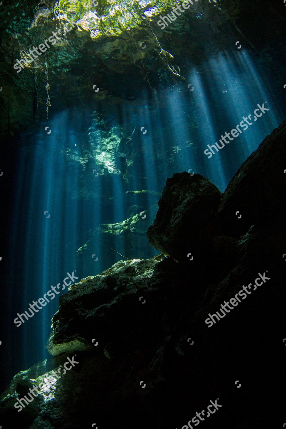 Cave Light Cave Ceiling Underwater Cave Editorial Stock Photo - Stock ...