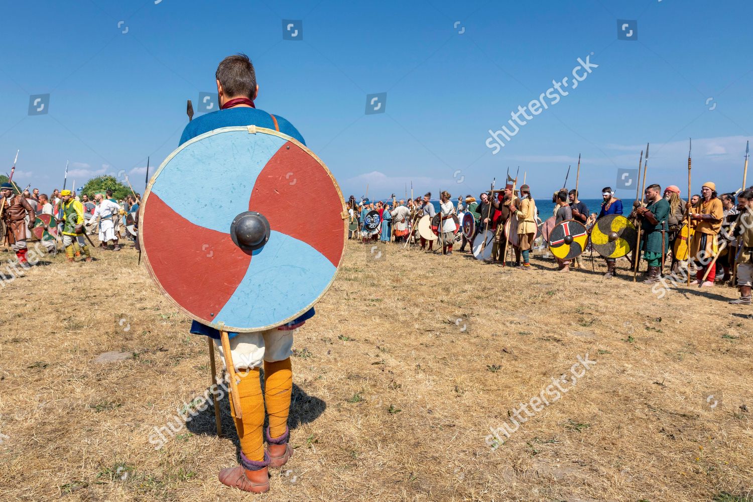 Battle Reenactment Worlds Biggest Viking Moot Editorial Stock Photo ...
