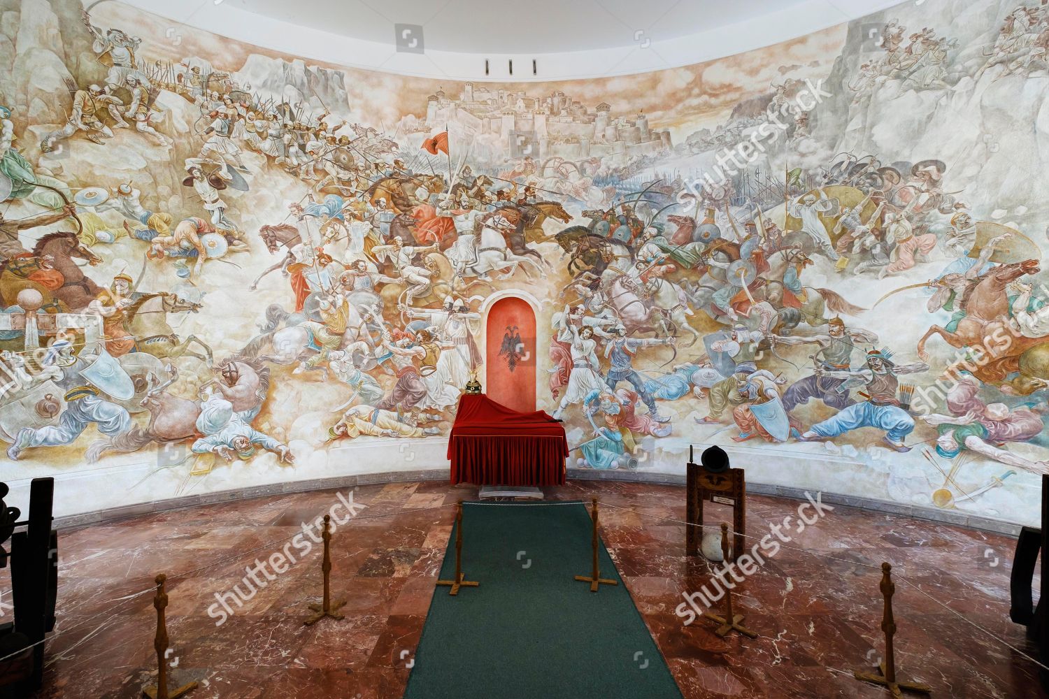 Monumental Painting Battle 1444 Against Ottomans Editorial Stock Photo ...