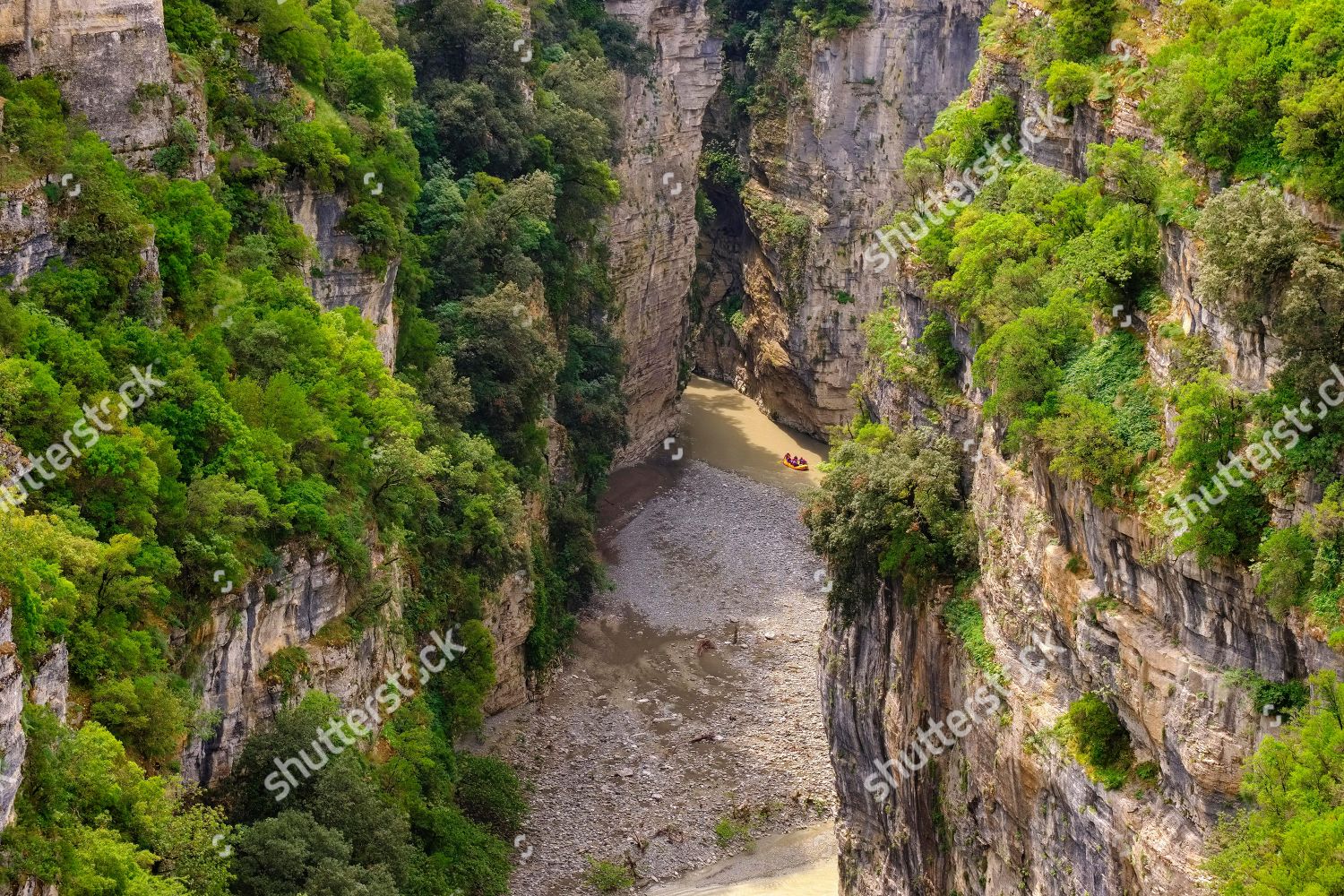 Dinghies On River Osum Osum Canyon Editorial Stock Photo - Stock Image ... Dinghies On River Osum Osum Canyon Editorial Stock Photo - Stock Image ...