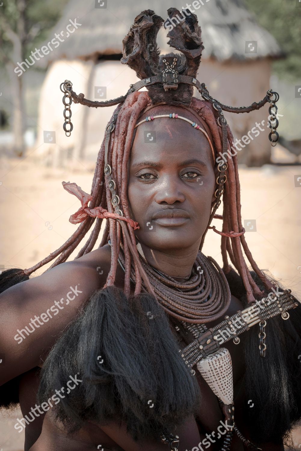 Ovahimba Himba Portrait Married Woman Kunene Editorial Stock Photo ...