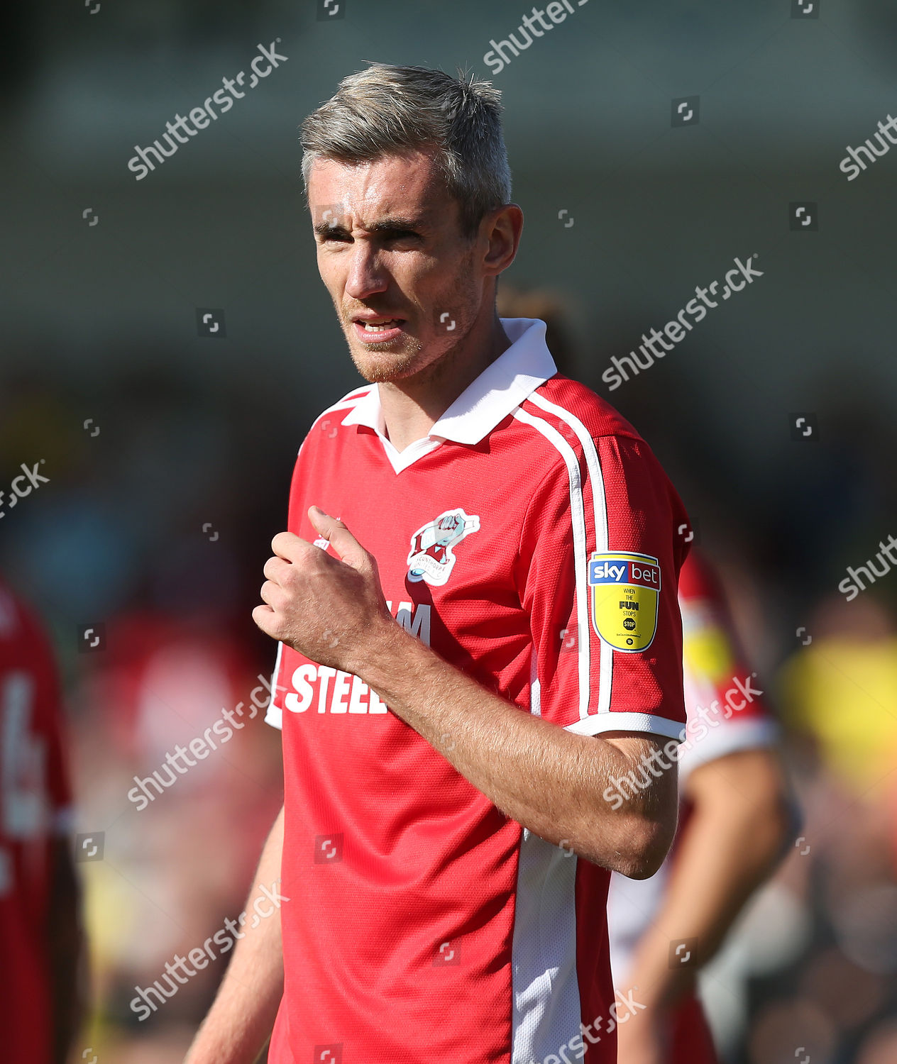 Scunthorpe Uniteds Matthew Lund Editorial Stock Photo - Stock Image ...