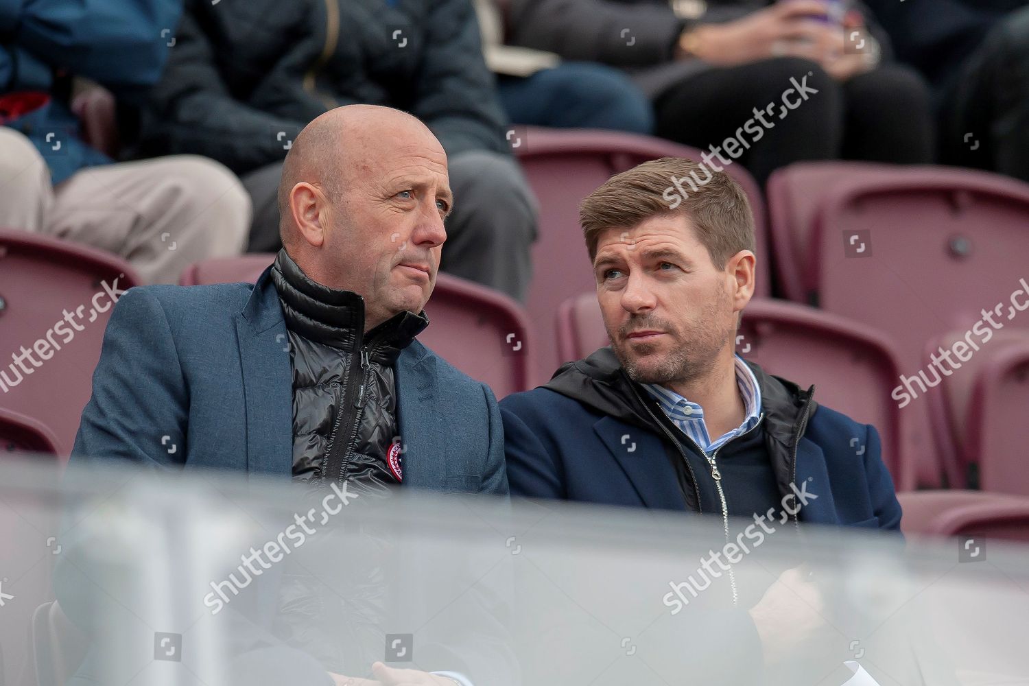 Gary Mcallister Steven Gerrard Rangers Stand Editorial Stock Photo ...
