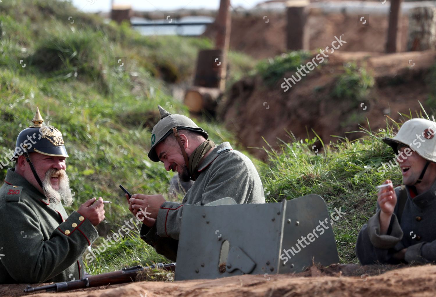 Members Military Historical Clubs Dressed Wwi Editorial Stock Photo ...