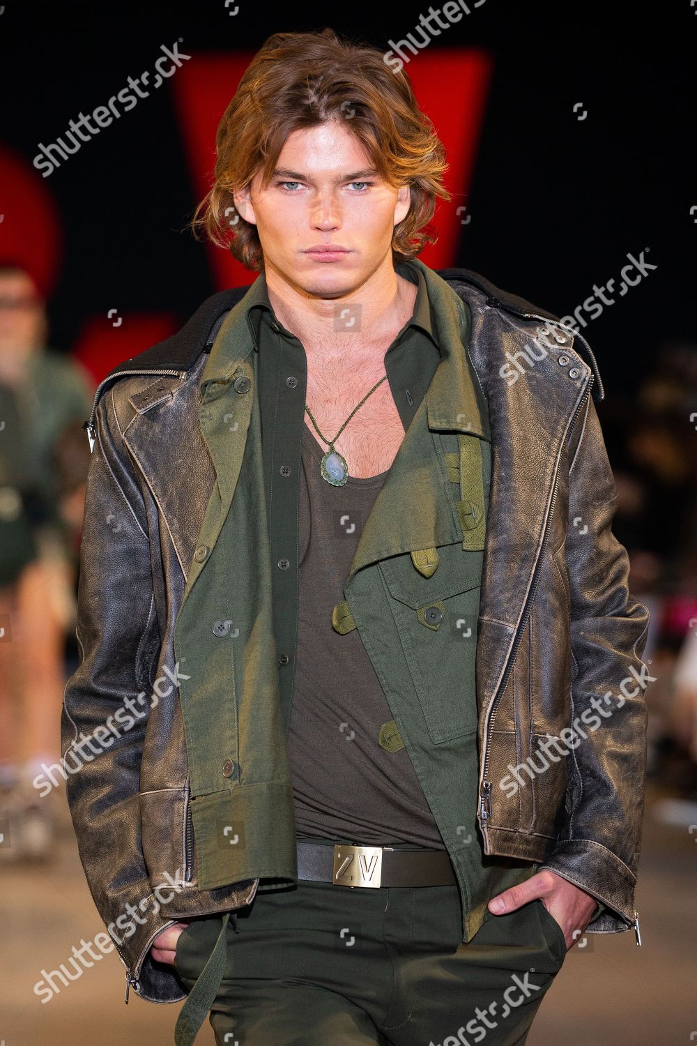 Jordan Barrett On Catwalk Editorial Stock Photo - Stock Image ...