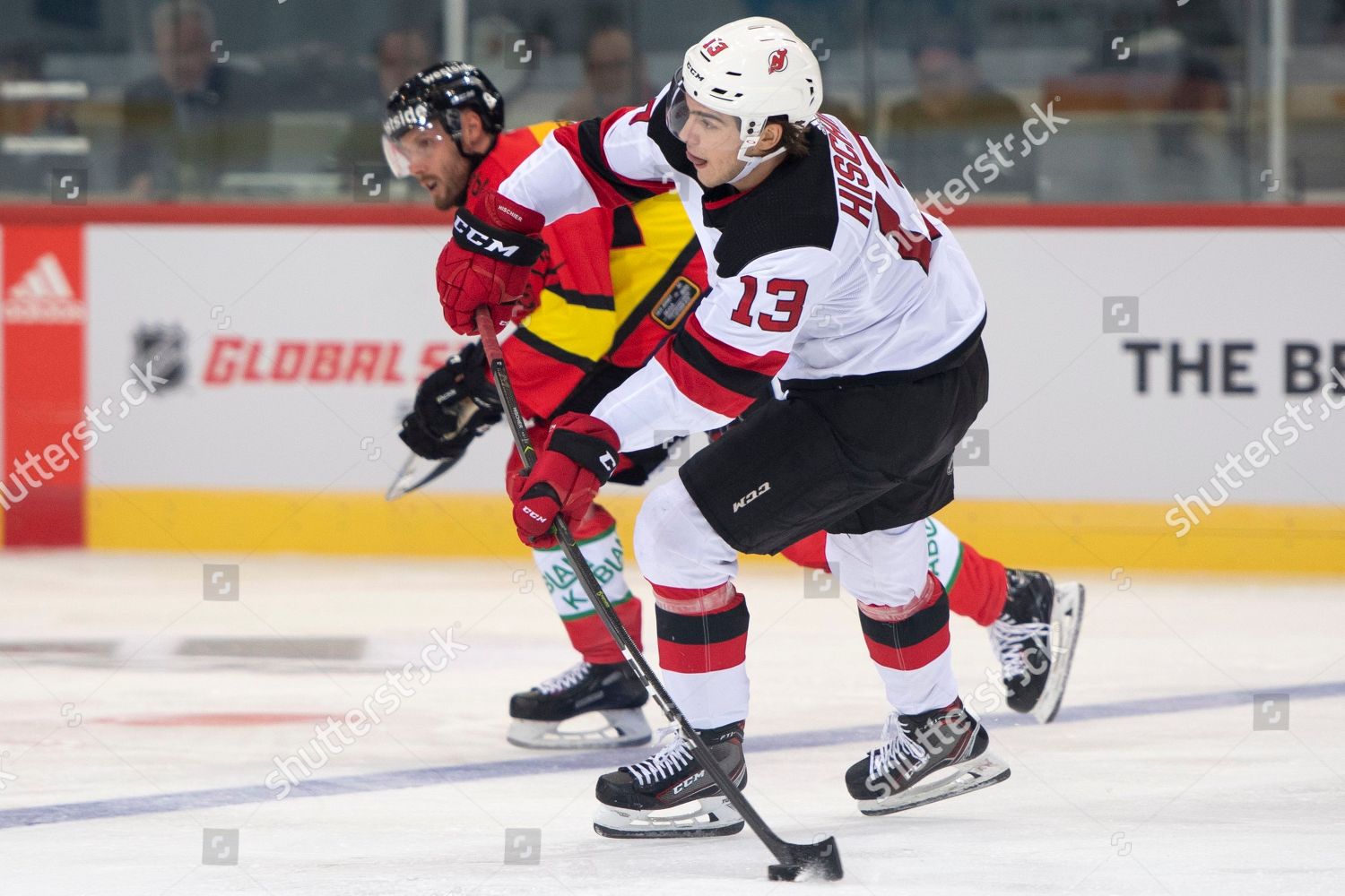 Berns Jan Mursak L Fights Puck Editorial Stock Photo - Stock Image ...