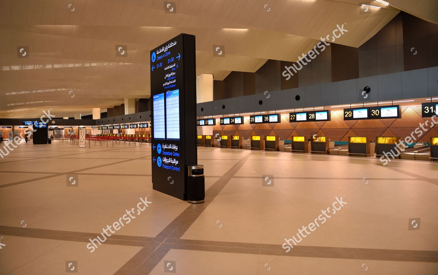 Checkin Area New Terminal 4 Kuwait Editorial Stock Photo - Stock Image ...