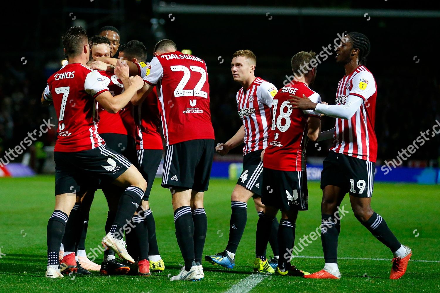 Goal Brentfords Midfielder Josh Mceachran Celebrates Editorial Stock ...