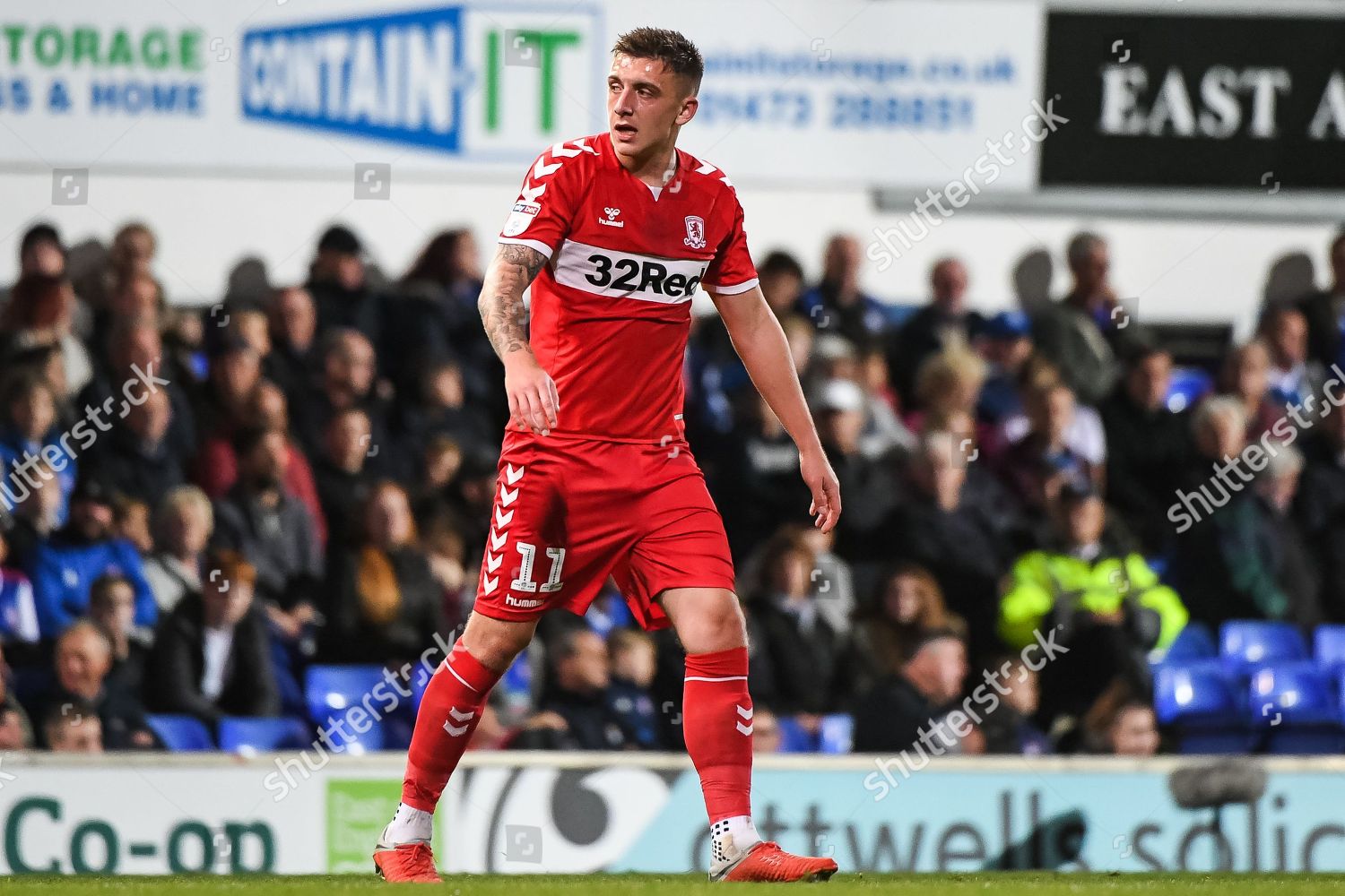 Middlesbrough Forward Jordan Hugill 11 During Editorial Stock Photo ...