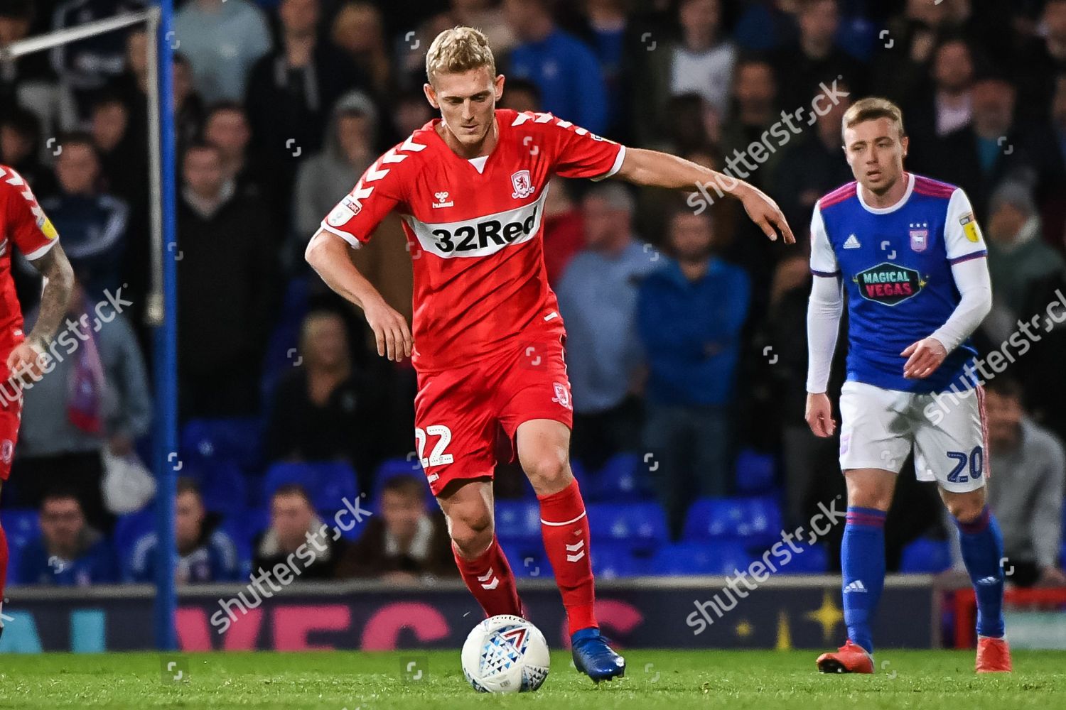 Middlesbrough Forward Jordan Hugill 11 During Editorial Stock Photo ...