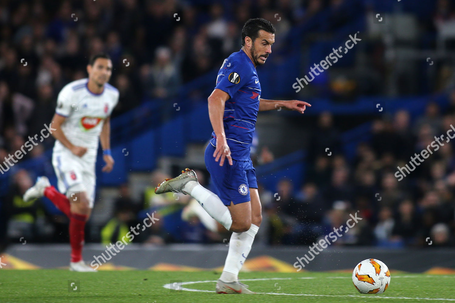 Pedro Chelsea Races Upfield During Chelsea Editorial Stock Photo ...