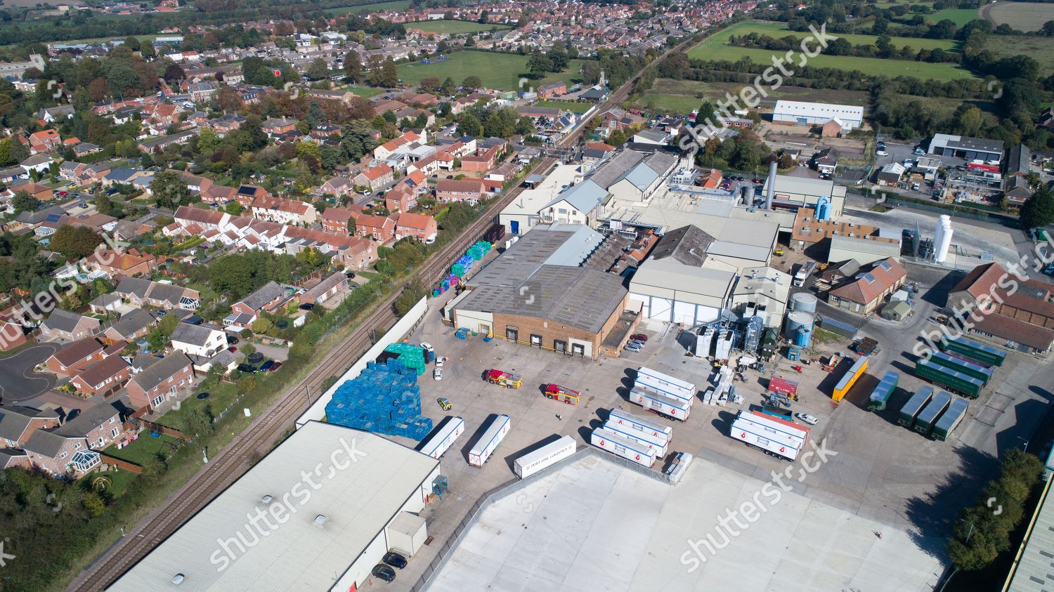 Aerial View Banham Poultry Editorial Stock Photo - Stock Image ...