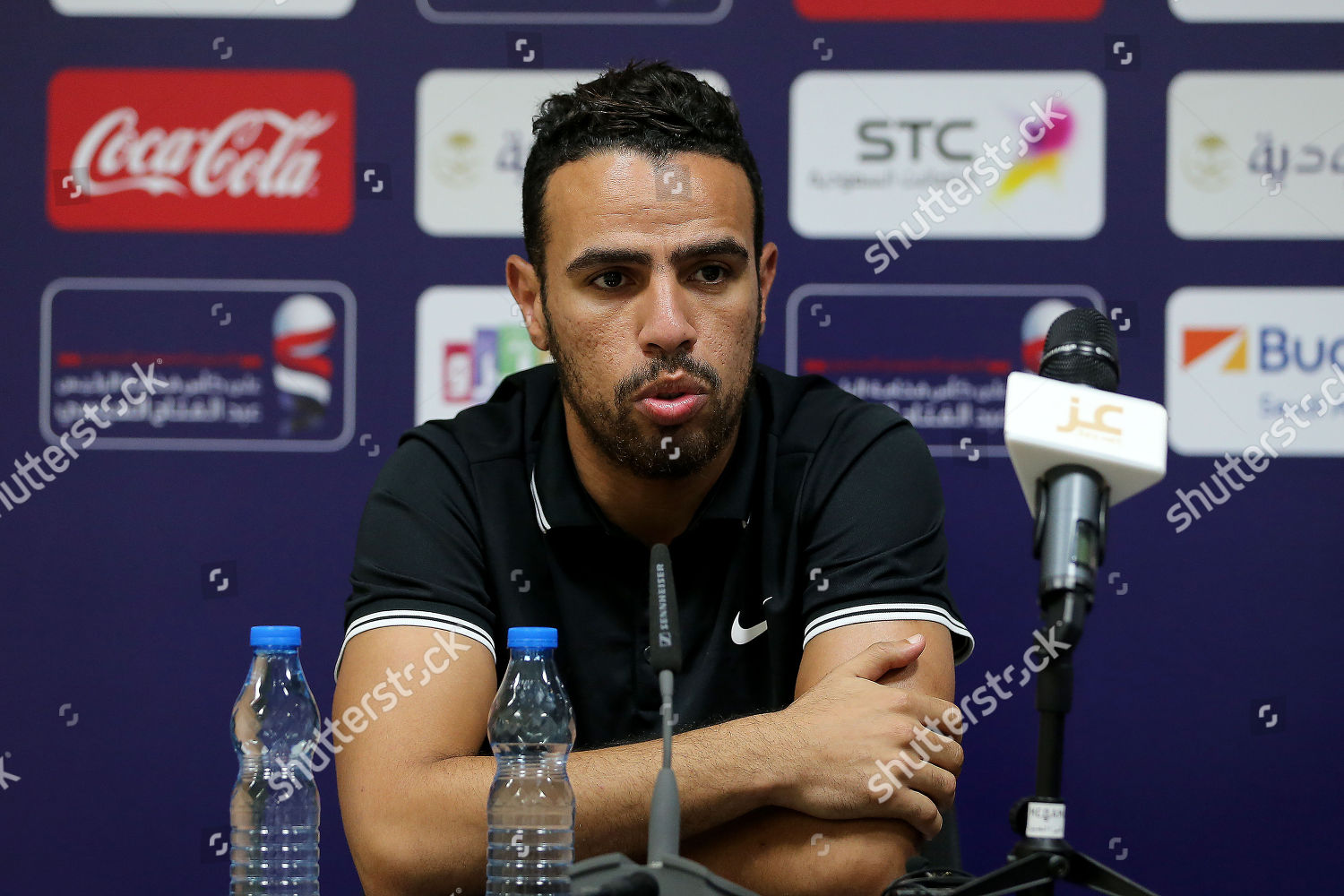 Egypts Zamalek Player Hazem Emam Speaks Editorial Stock Photo - Stock ...