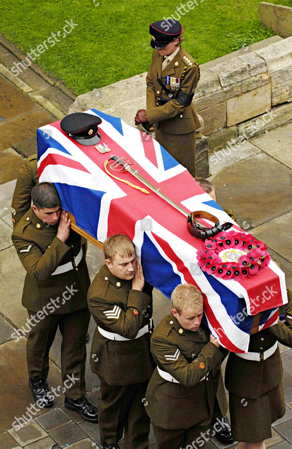 Captain Daniel Shepherds Coffin Editorial Stock Photo - Stock Image ...