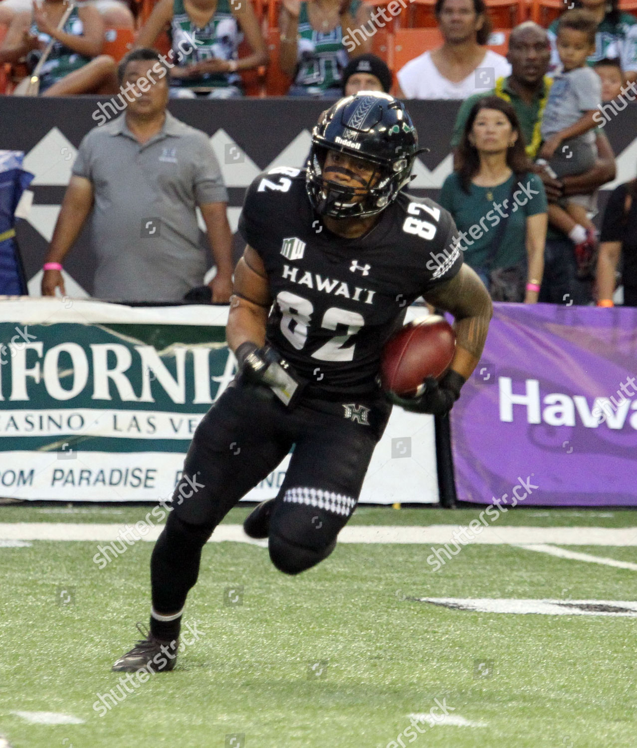 Hawaii Rainbow Warriors Wide Receiver Justice Editorial Stock Photo ...