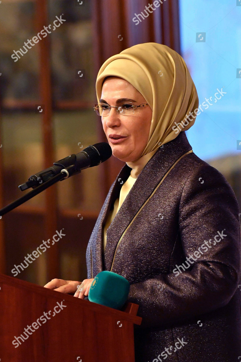 Emine Erdogan Wife Turkish President Recep Editorial Stock Photo ...