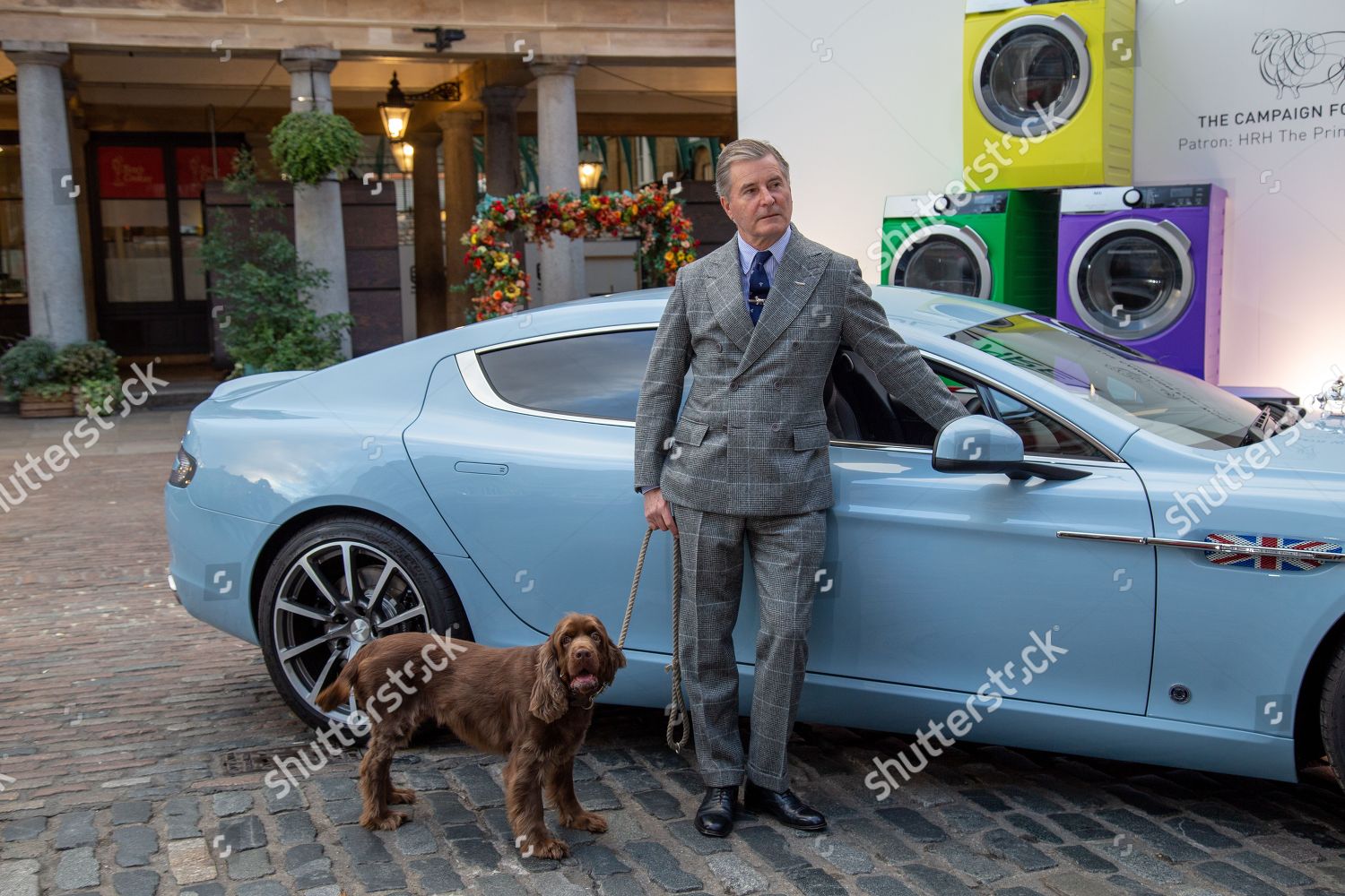Jeremy Hackett Poses His Dog Aston Editorial Stock Photo - Stock Image ...