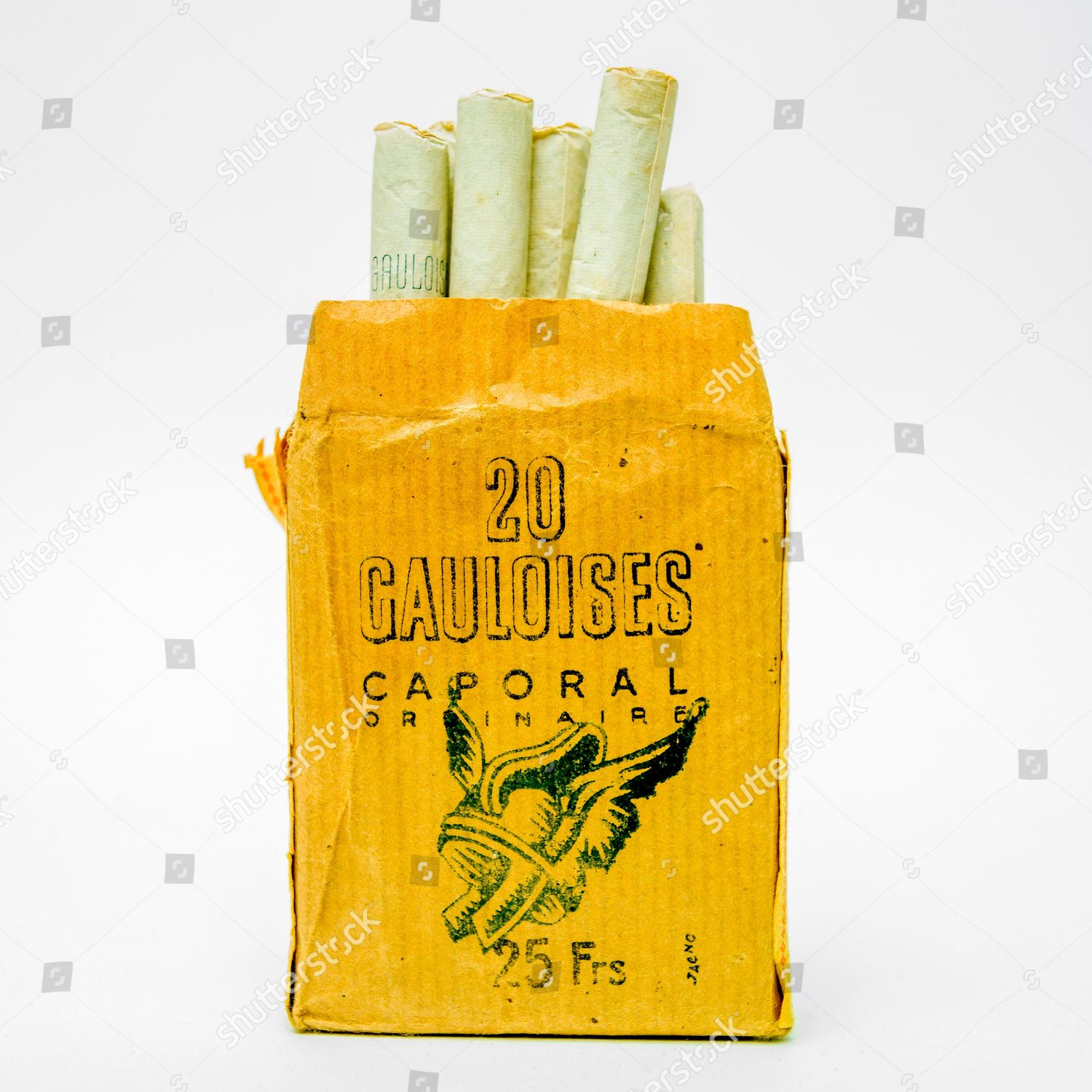 Old Pack Gauloises Typical French Cigarettes Editorial Stock Photo ...