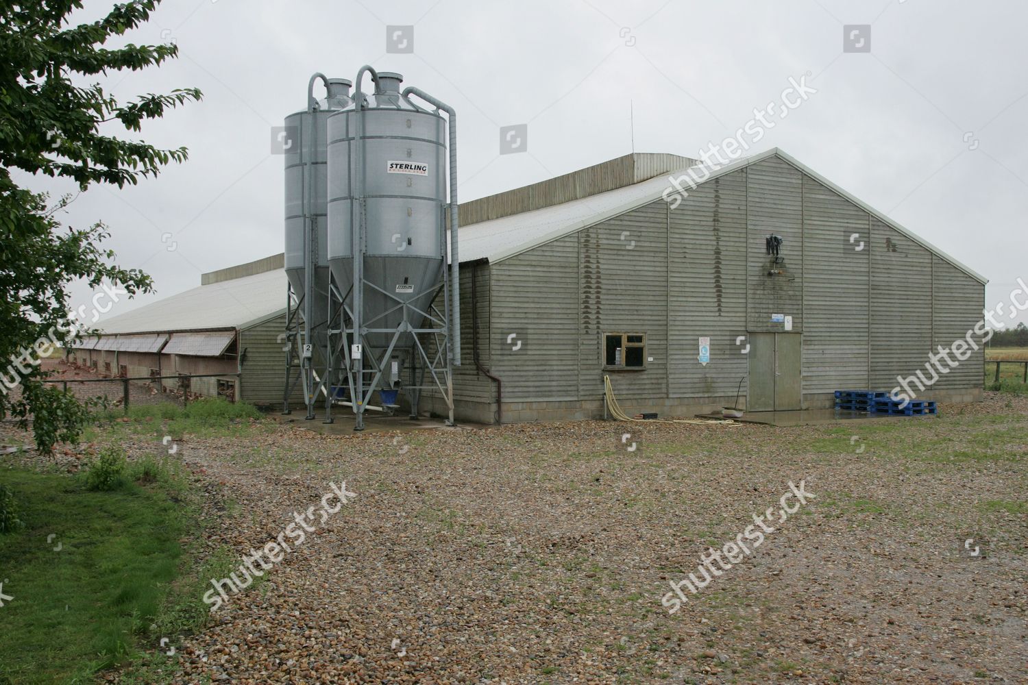 Poultry Shed Feed Bins Editorial Stock Photo - Stock Image | Shutterstock