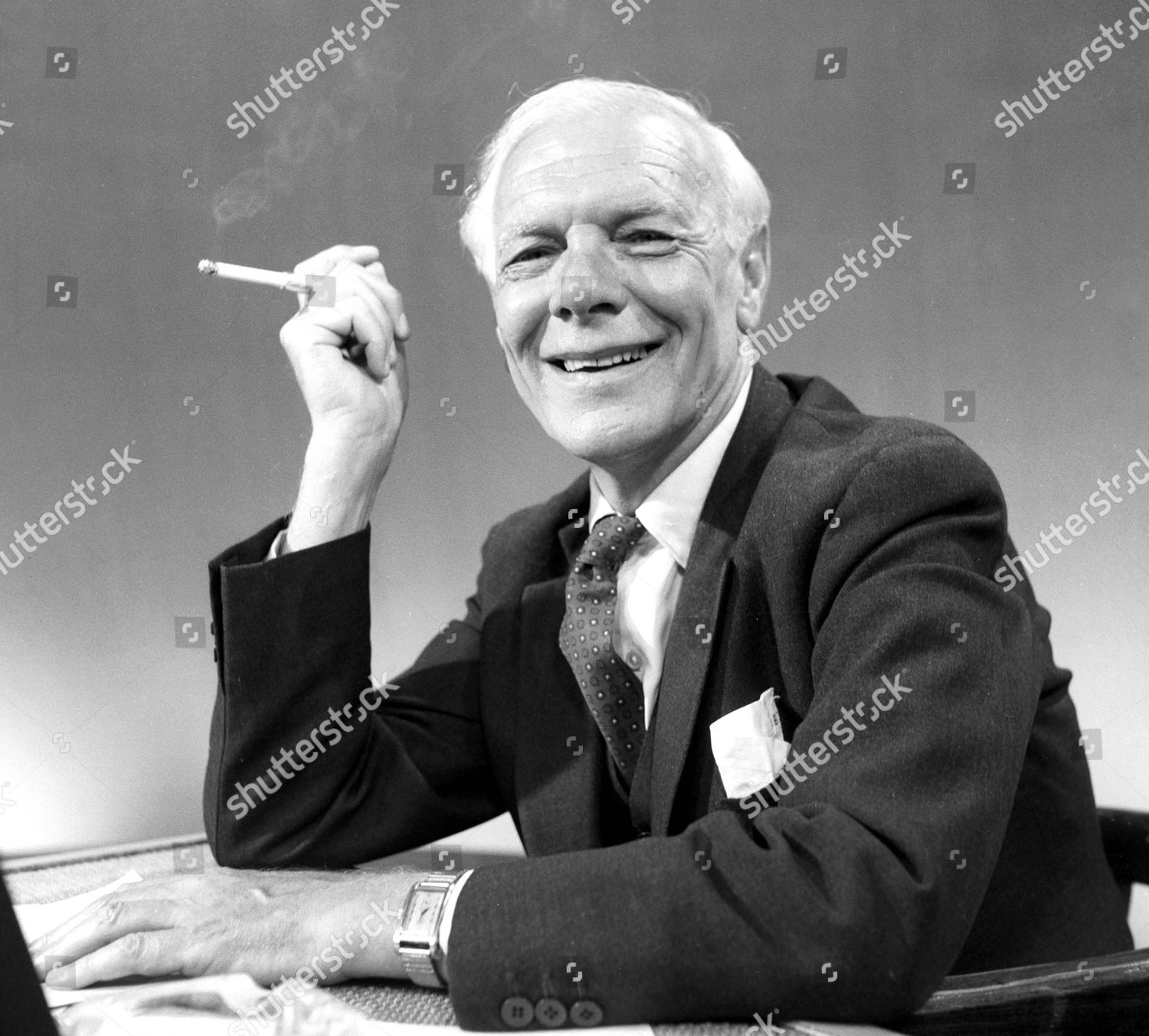 Malcolm Muggeridge Circa 1959 Tv Programme Editorial Stock Photo ...