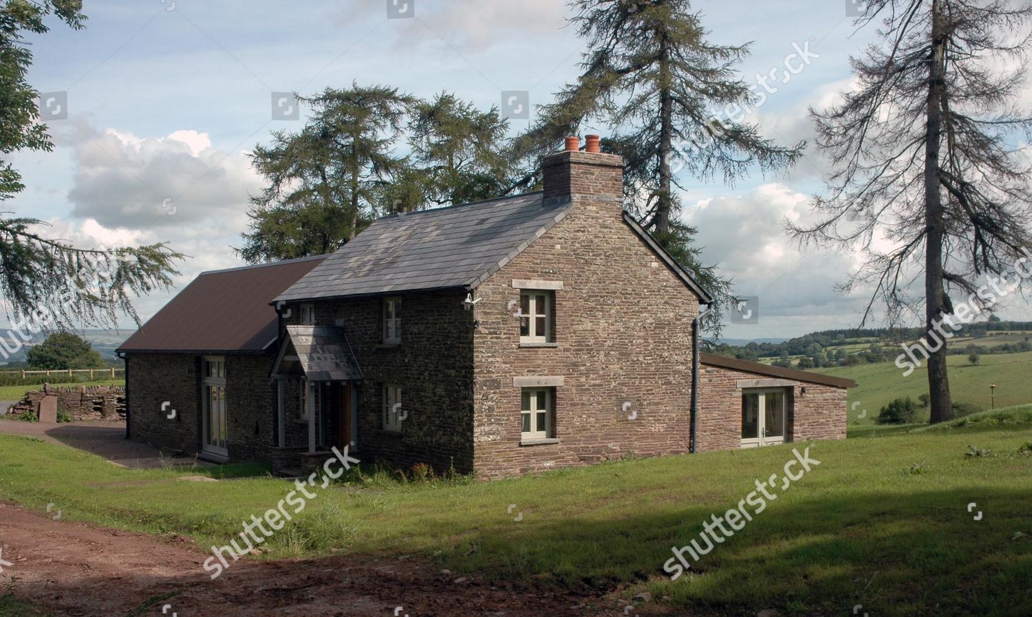 Restored Traditional Welsh Stone Cottage Barn Editorial Stock Photo ...