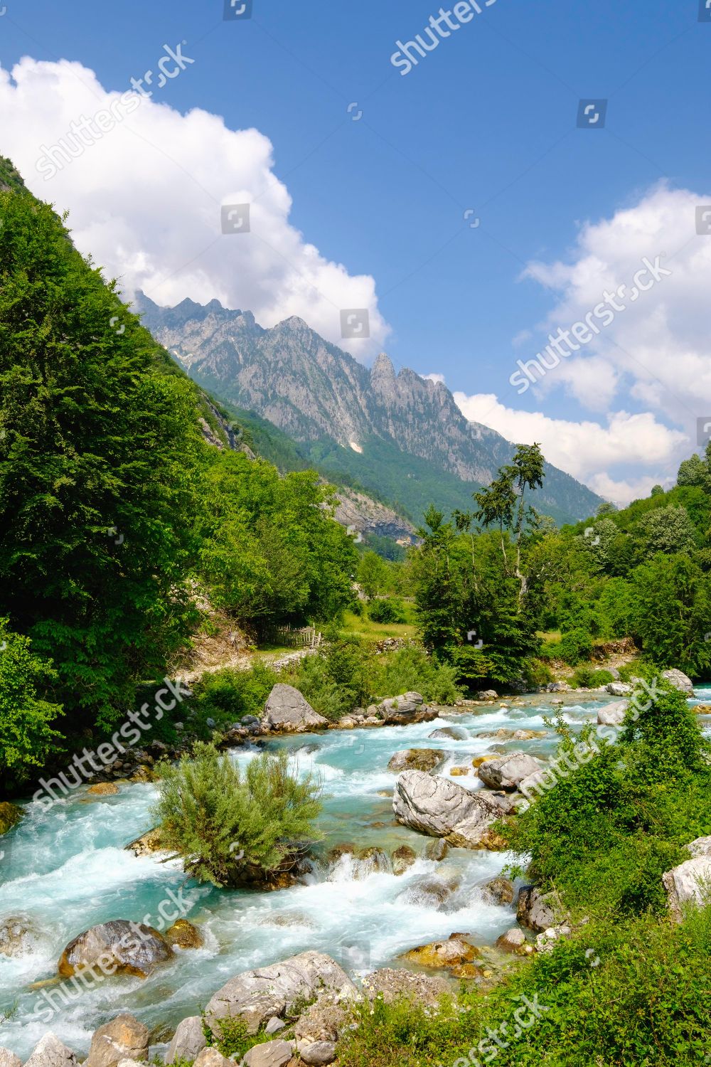 River Valbona Valbona Valley Valbona National Editorial Stock Photo ...