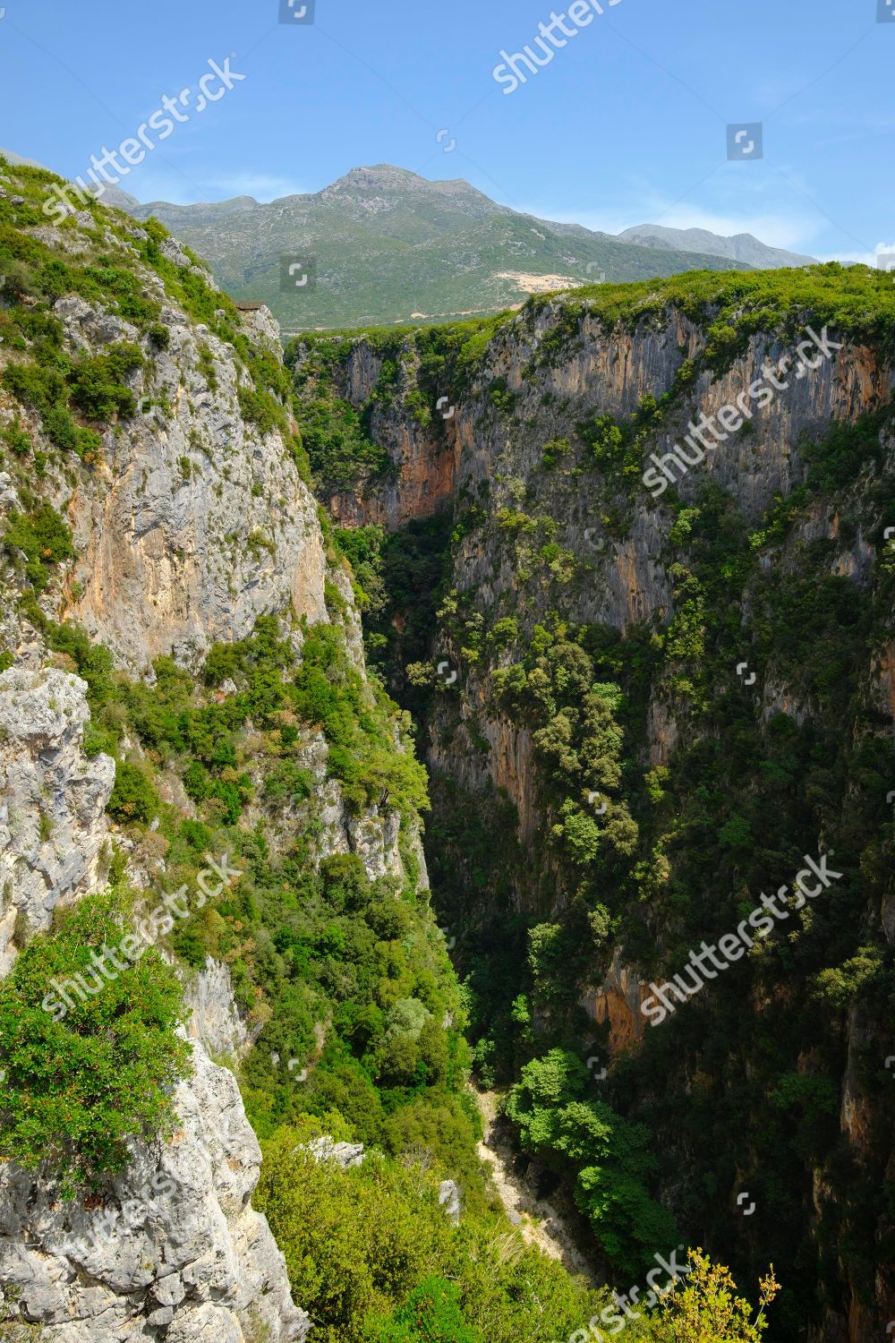 Gjipe Canyon Between Dhermi Himara Himare Editorial Stock Photo - Stock ...