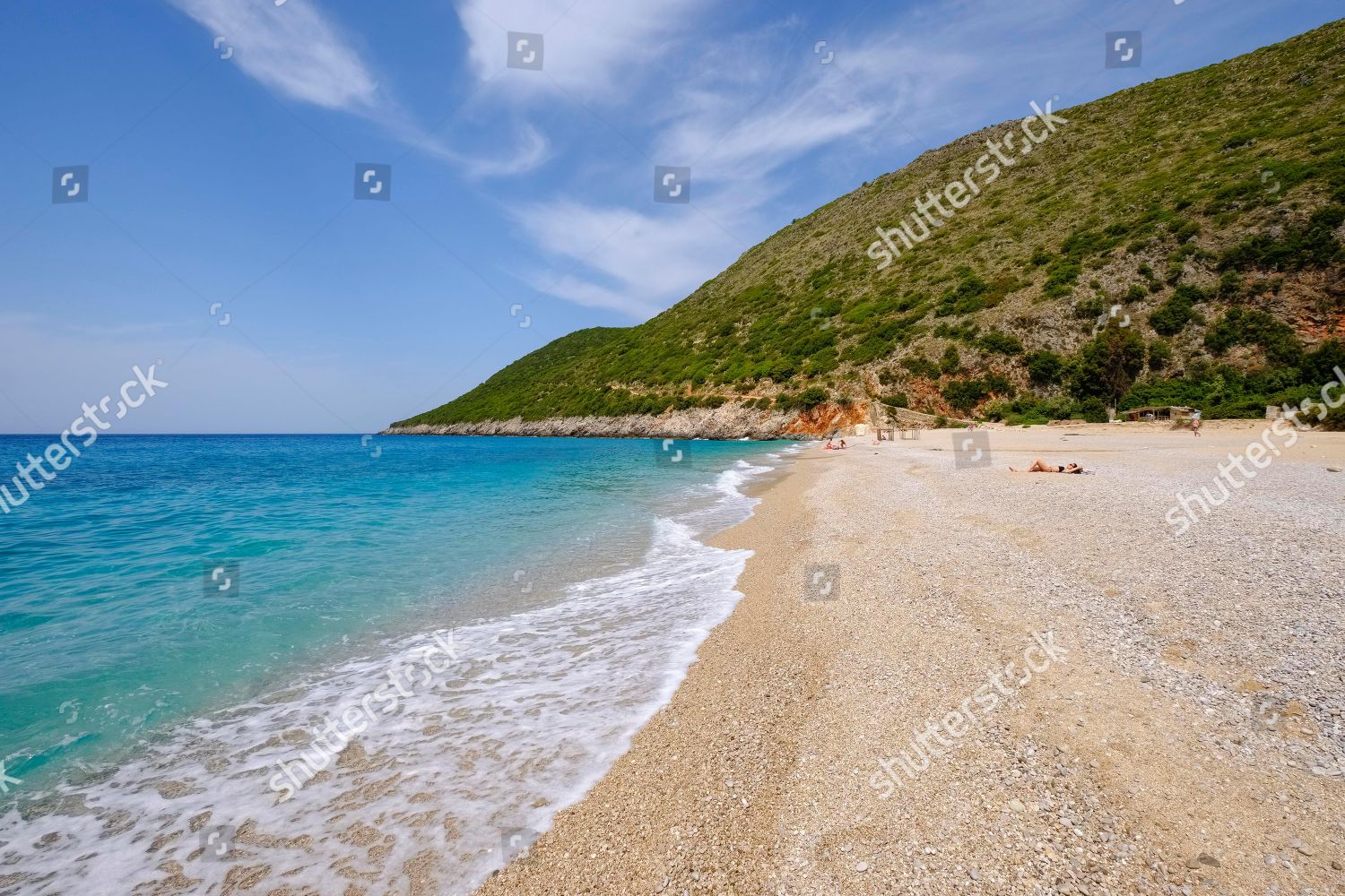 Gjipe Beach Between Dhermi Himara Himare Editorial Stock Photo - Stock ...