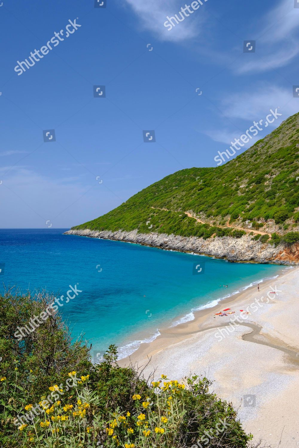 Gjipe Beach Between Dhermi Himara Himare Editorial Stock Photo - Stock ...