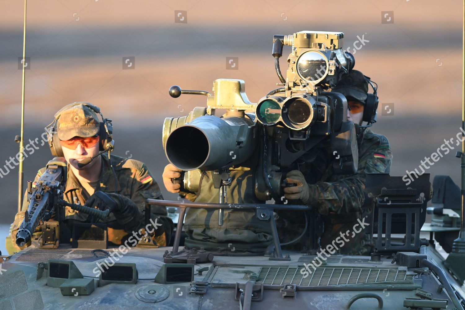 German Soldiers Man Machine Gun Tow Editorial Stock Photo - Stock Image ...