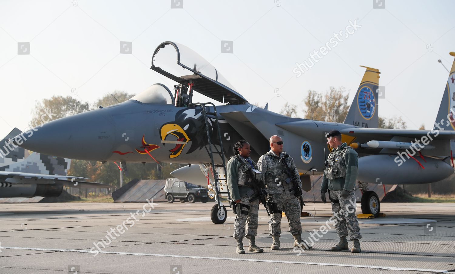 US SOLDIERS STAND FRONT AIR FORCE Editorial Stock Photo - Stock Image ...