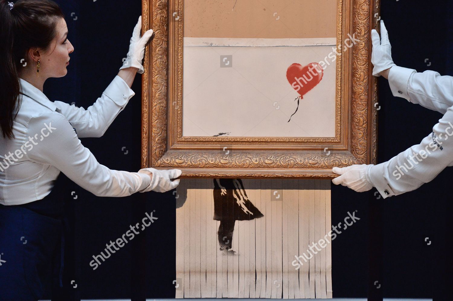 Banksys Surprise Intervention Into Sothebys Contemporary Editorial ...