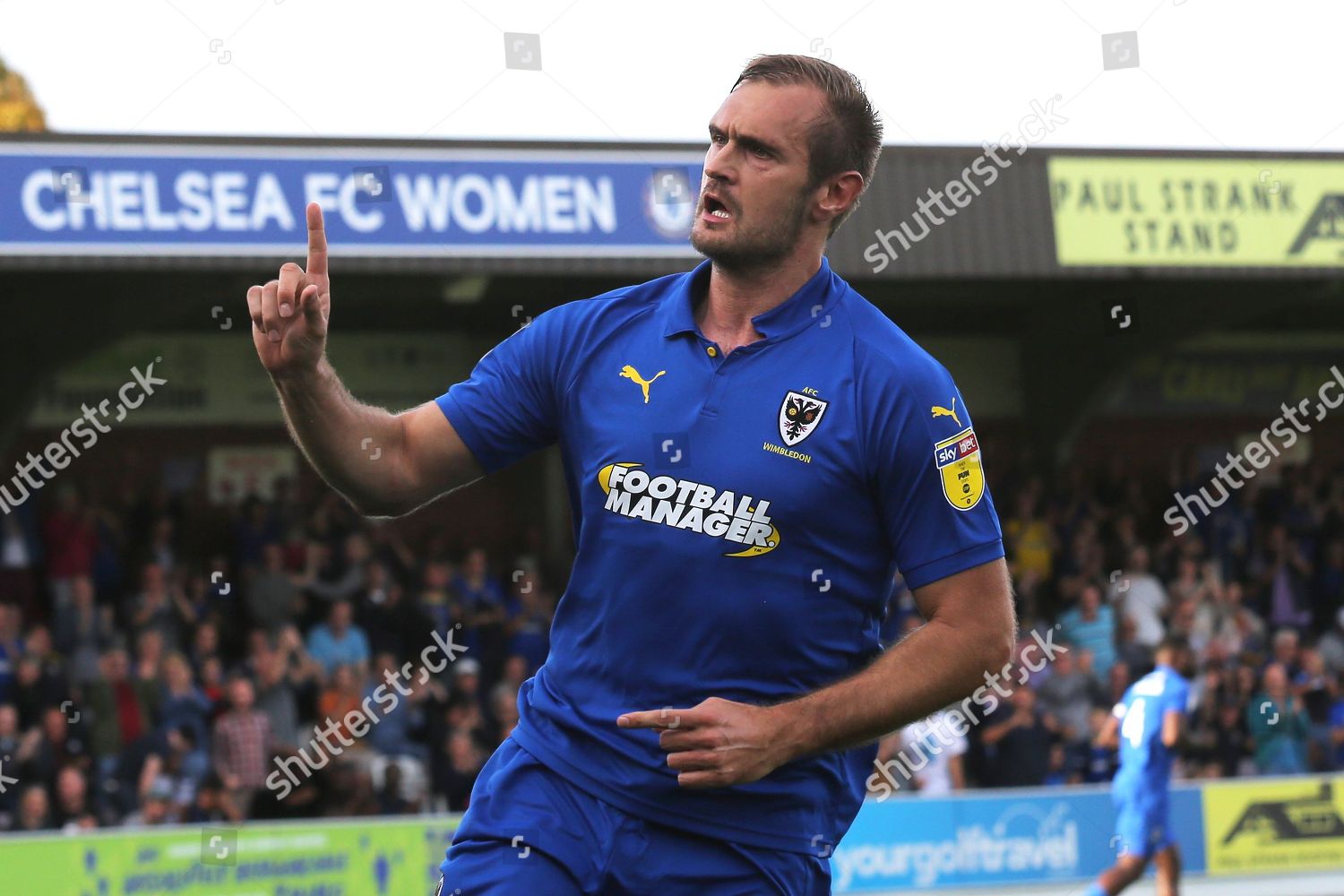 James Hanson Celebrates Scoring Afc Wimbledons Editorial Stock Photo ...