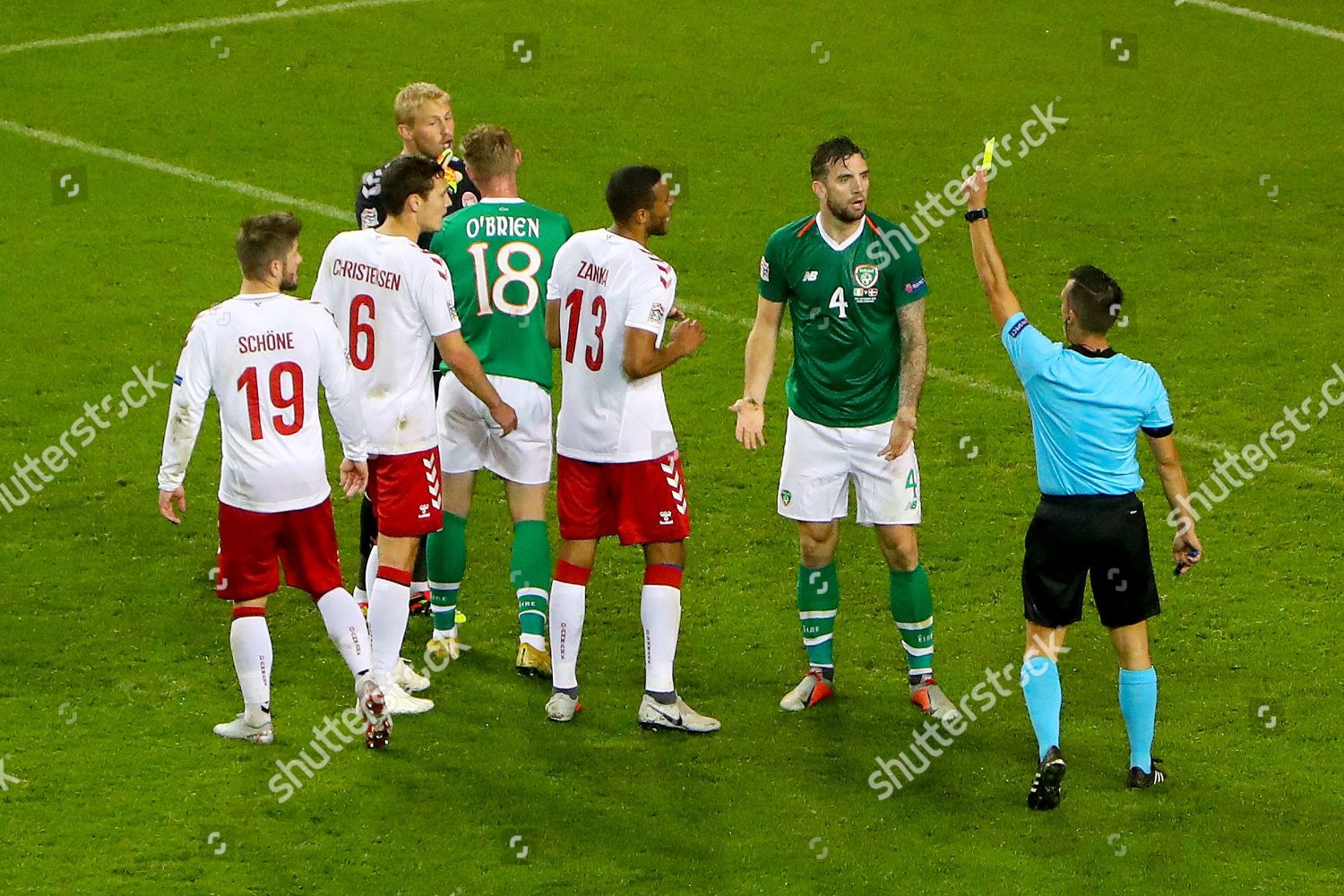 Republic Ireland Vs Denmark Irelands Shane Editorial Stock Photo ...