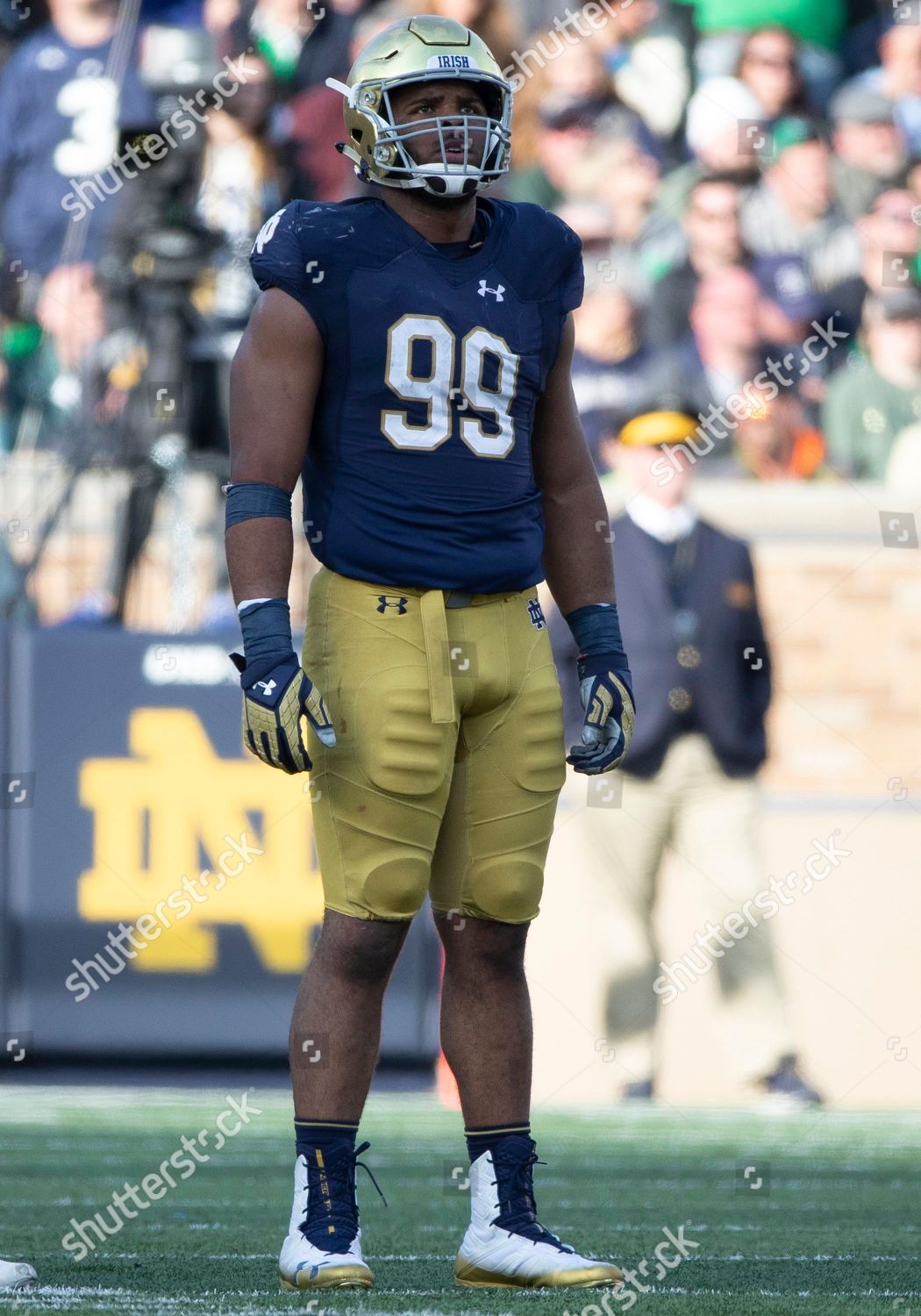 Notre Dame Defensive Lineman Jerry Tillery Editorial Stock Photo ...