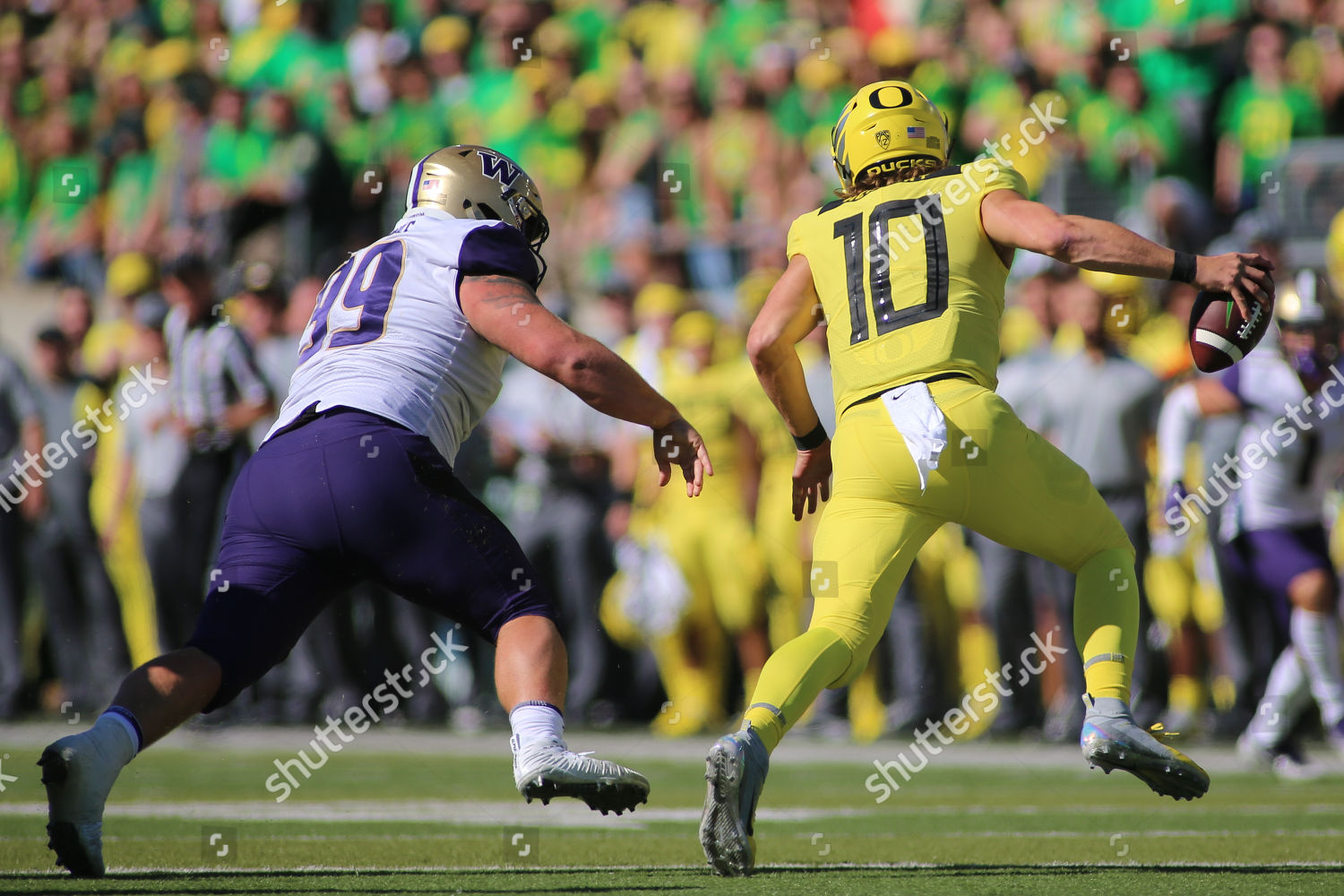 Oregon Ducks Quarterback Justin Herber 10 Editorial Stock Photo - Stock ...