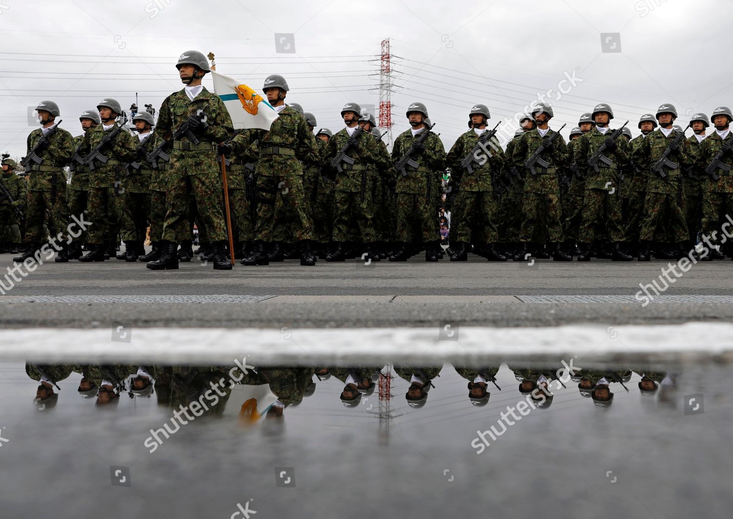 Japan Self Defense Force Jsdf Members Editorial Stock Photo - Stock ...