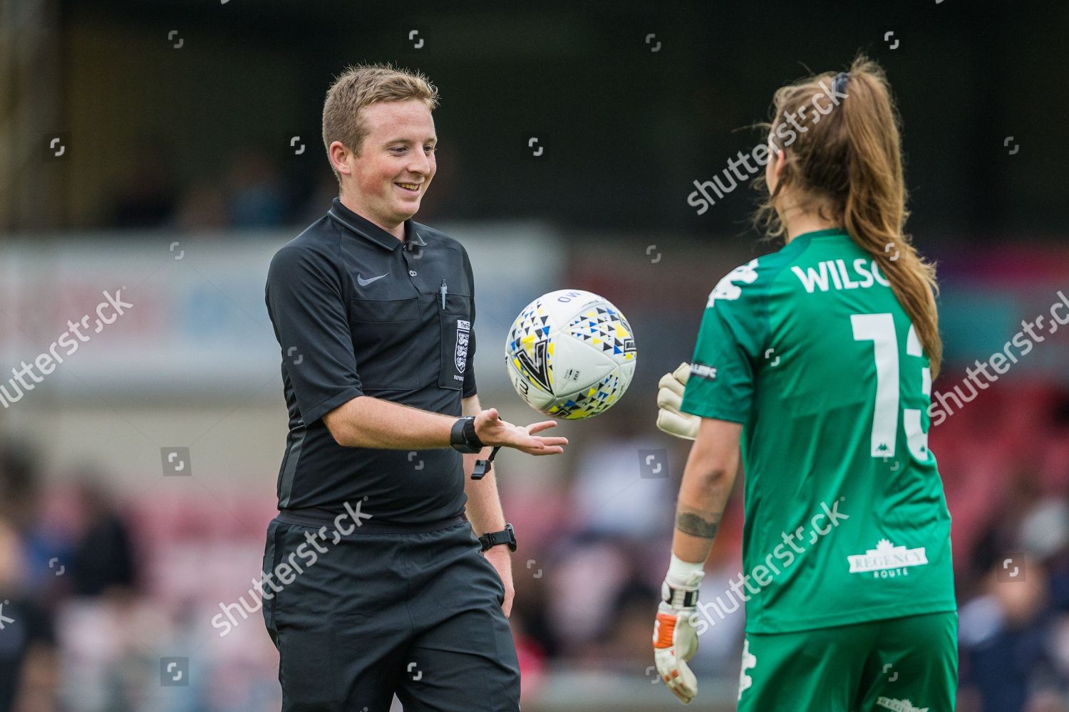 Alexander Bradley Referee Handing Ball Nina Editorial Stock Photo ...