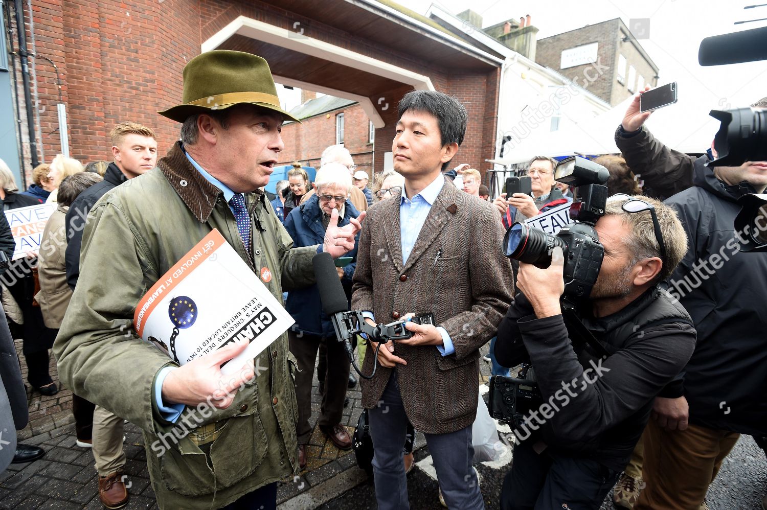 NIGEL FARAGE MEP VISITS BOURNEMOUTH'S CHRISTCHURCH Editorial Stock ...