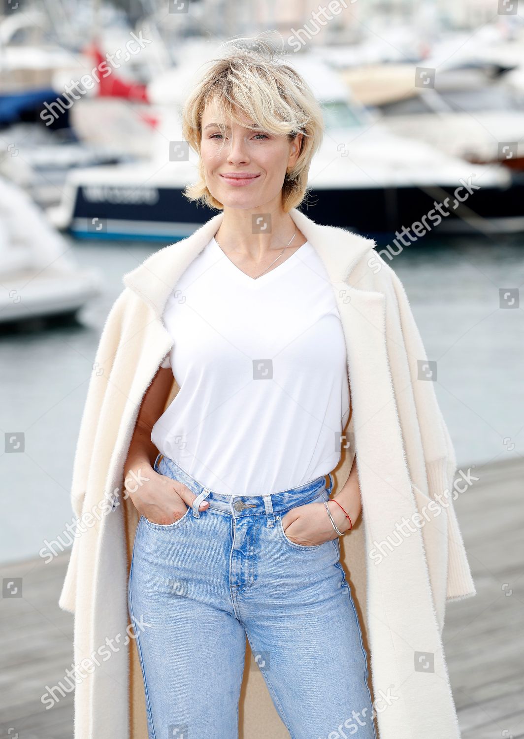 Russian Actress Victoria Maslova Poses During Editorial Stock Photo ...