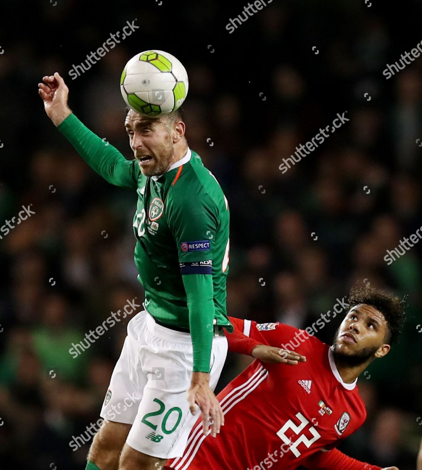 Richard Keogh Republic Ireland Tyler Roberts Editorial Stock Photo ...