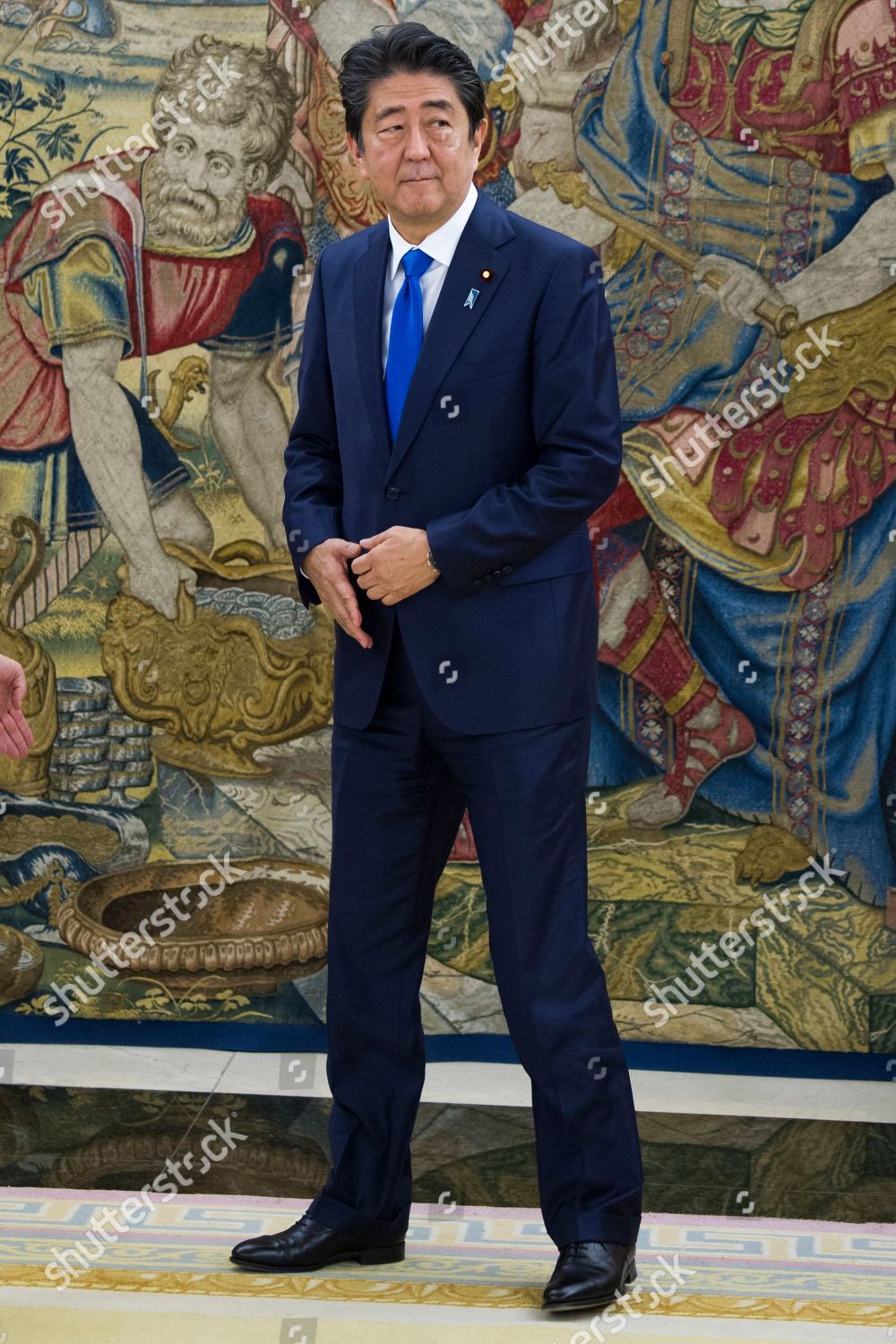Visiting Japanese Prime Minister Shinzo Abe Editorial Stock Photo ...